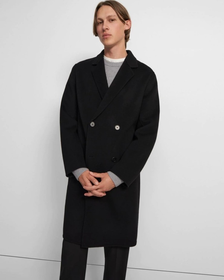 39만 9천원 !!! ) THEORY Suffolk Coat in Double-Face WOOL & Cashmere ...