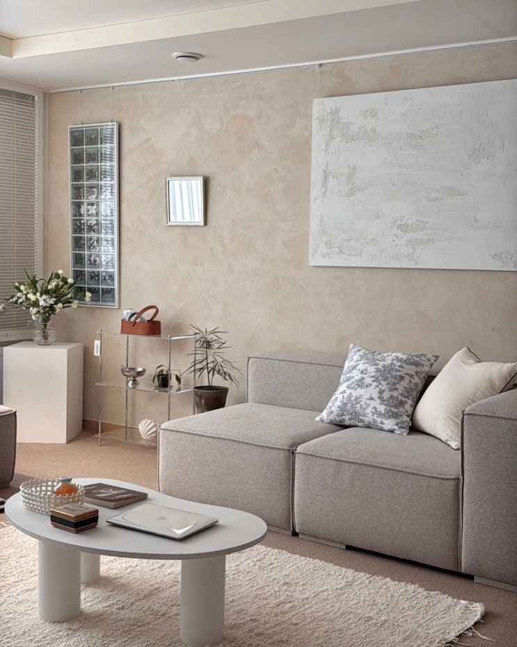 거실 대형액자만들기 셀프백드롭페인팅 : 네이버 블로그