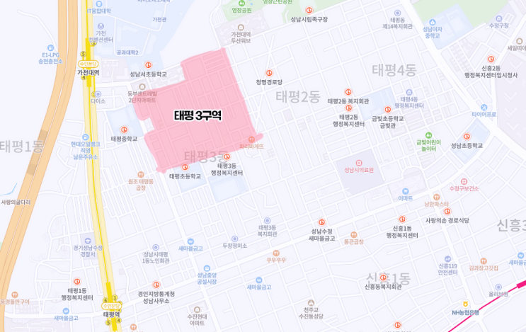 재개발 지역 정보 성남 재개발 현황 2편 수진 신흥 태평 상대원 네이버 블로그