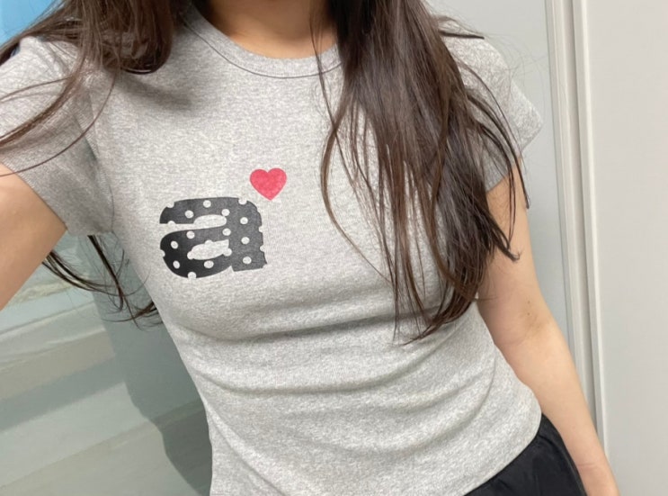 aeae 신상 도트 티셔츠 진짜 귀여움 착용샷 & 후기 : 네이버 블로그