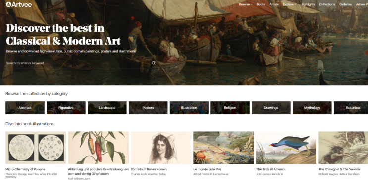 고전 스타일 이미지 사이트 Artvee : 네이버 블로그