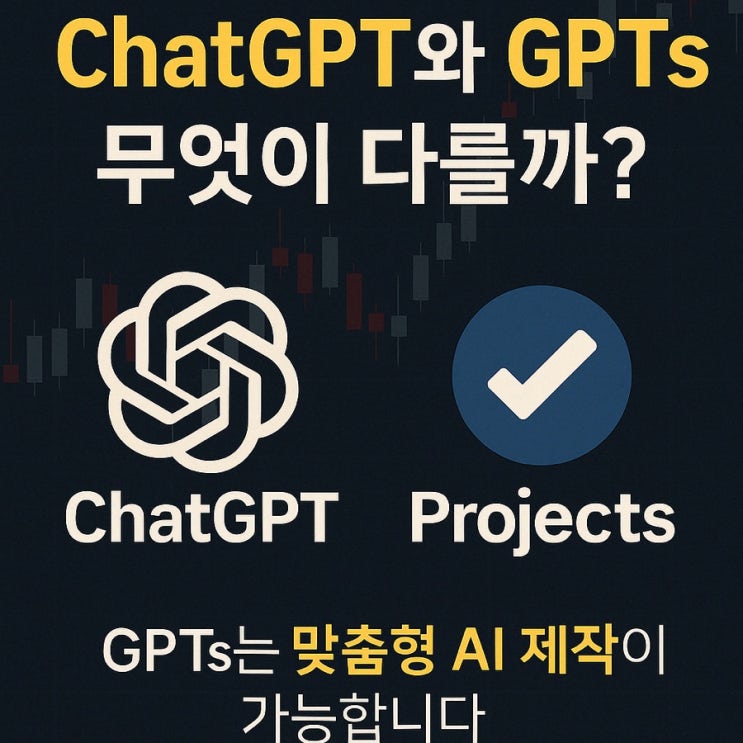 ChatGPT GPTs vs Project 기능, 뭐가 다를까? – 헷갈린다면 이 글 하나로 정리 끝! : 네이버 블로그