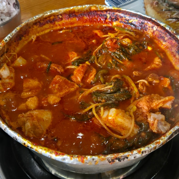 군산 맛집 최동민 양푼갈비 / 파김치 존맛탱 내돈내산찐후기 : 네이버 블로그