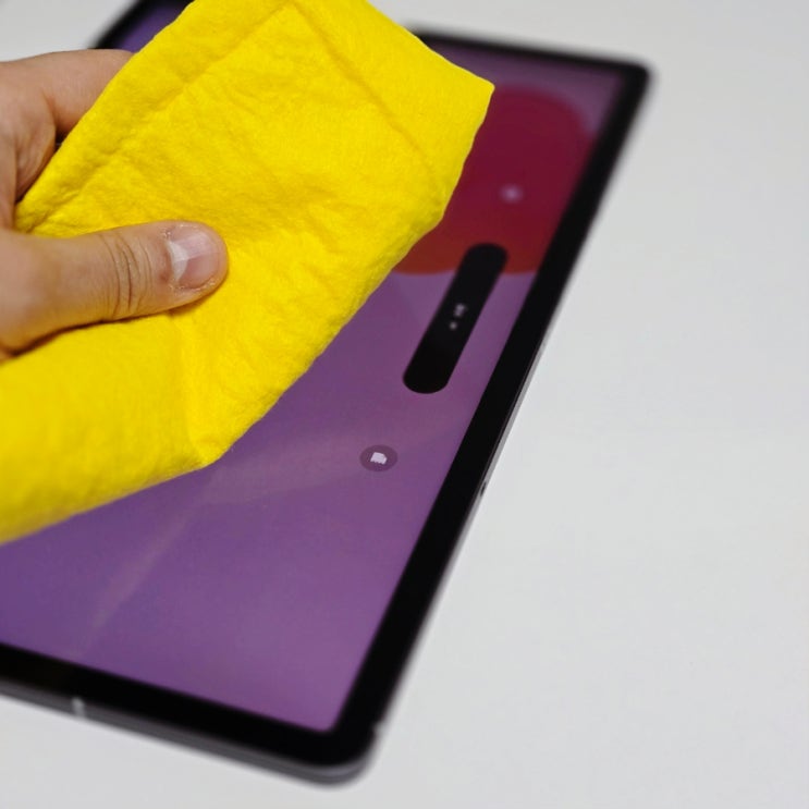 갤럭시탭 S10 FE 플러스 보호필름, 로열AR고화질무반사 좀비베리어 후기 : 네이버 블로그