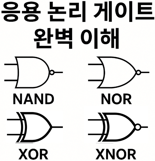 🧩 전자공학 논리회로 3강: 응용 논리 게이트(NAND, NOR, XOR, XNOR) 완벽 이해 및 완전 정복 : 네이버 블로그