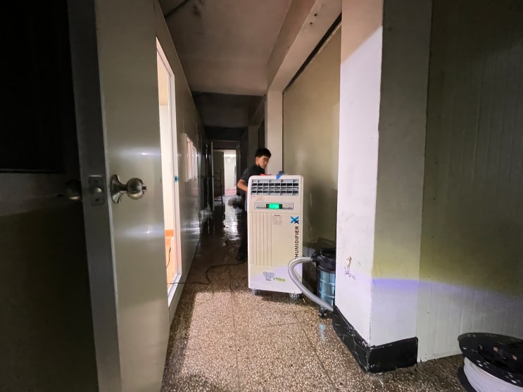 지하 습기 제거 나우이엘 산업용 제습기로 확실하게 해결하기~! NED-285P : 네이버 블로그