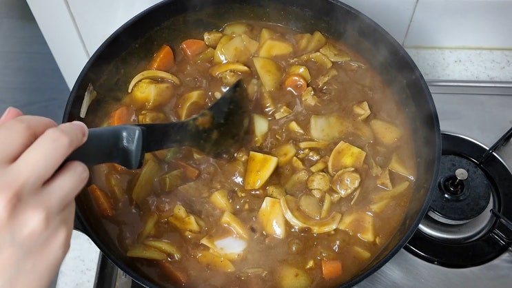 골든카레 레시피 추천 돼지고기 일본 고체카레 1인분 만들기 : 네이버 블로그