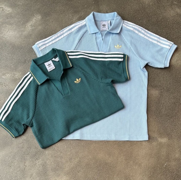 (W/M)아디다스 오리지날 와플 폴로 니트 반팔 티셔츠 ADIDS POLO 3 STRIPES SHORT SLEEVE KC0690 ...