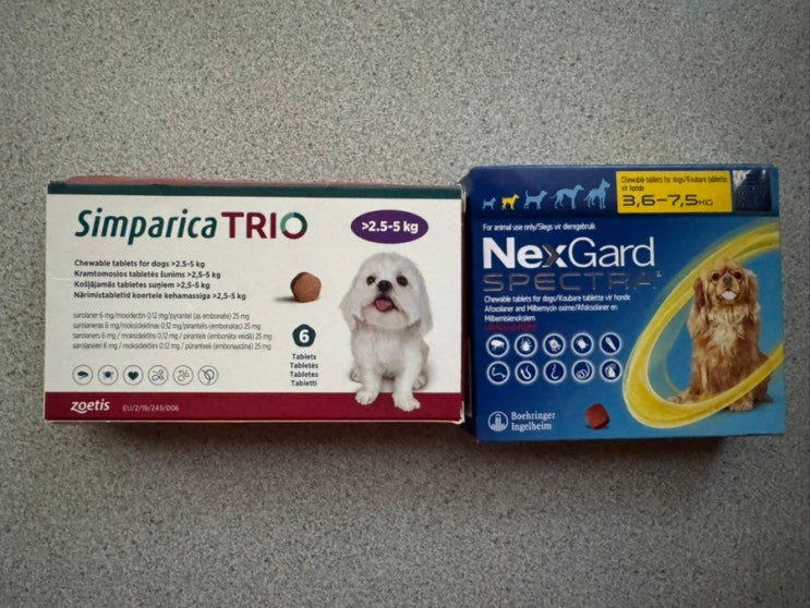 NexGard SPECTRA vs. Simparica Trio : 네이버 블로그