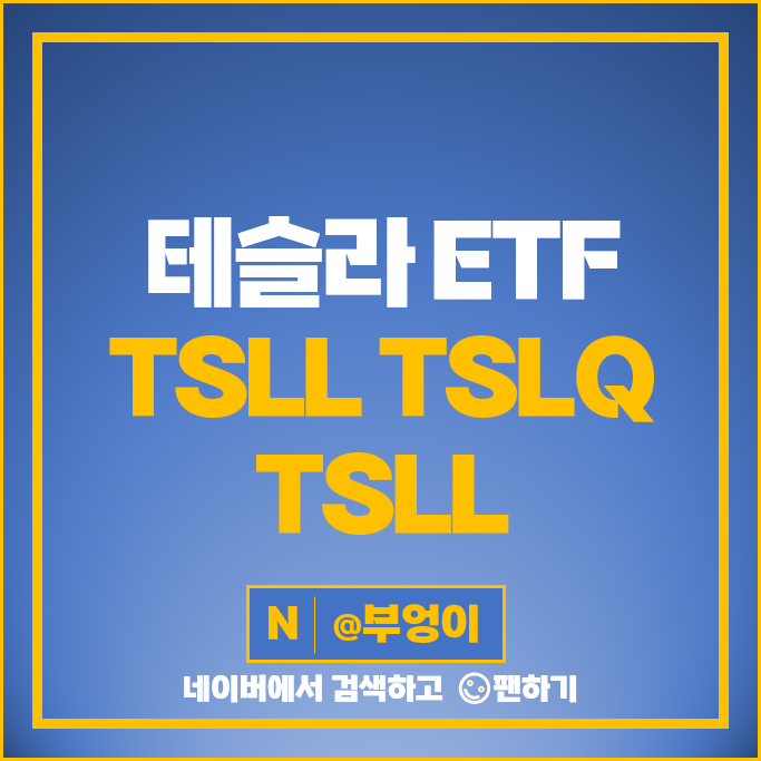 테슬라 관련주 미국 ETF 투자 방법 레버리지 TSLL 인버스 TSLQ 커버드콜 TSLY : 네이버 블로그