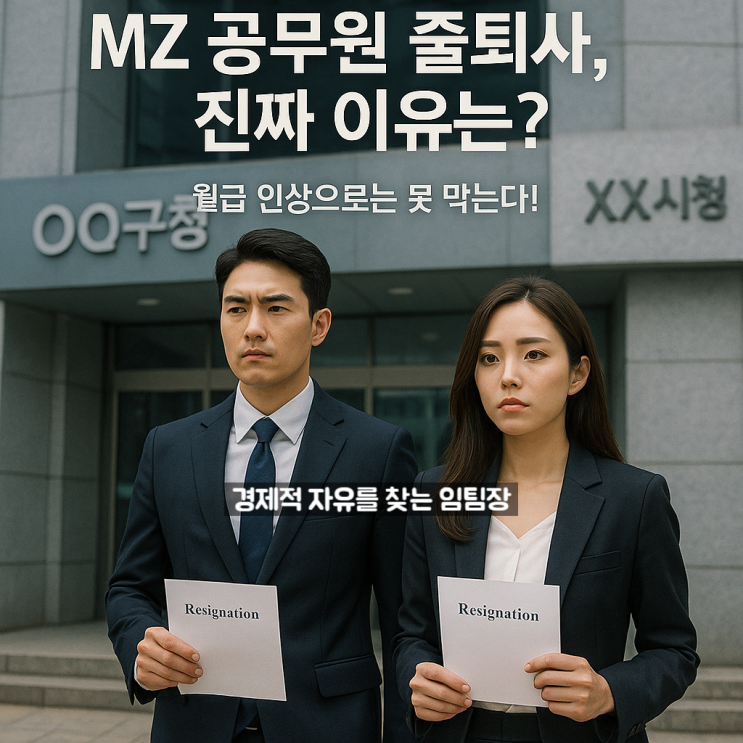 MZ 공무원 줄퇴사, 진짜 이유는 '이 것'이라던데!? : 네이버 블로그