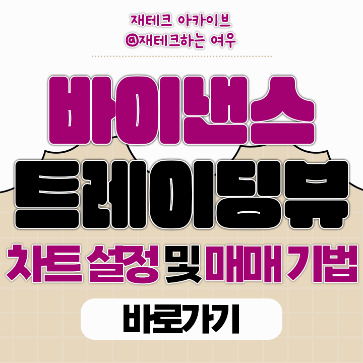 바이낸스 트레이딩뷰 차트 연동 및 차트 설정하는 방법 네이버 블로그