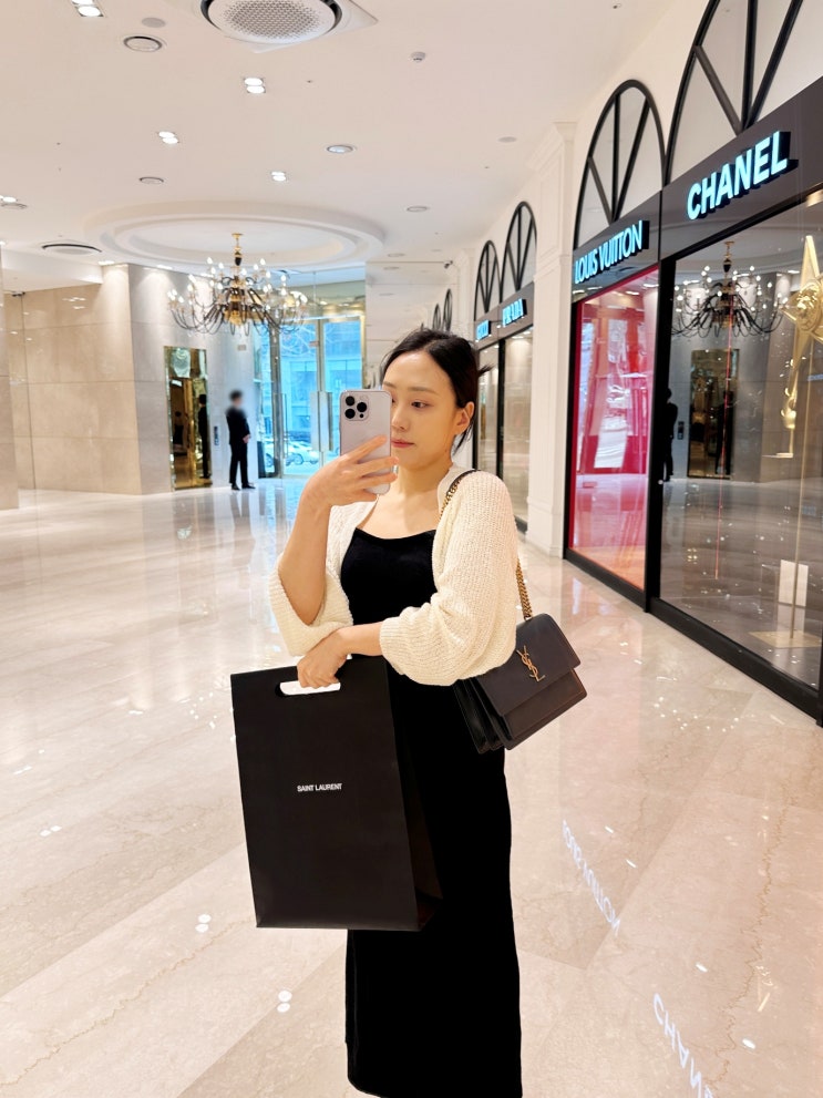 캉카스백화점에서 민트급 여자 명품가방 입생로랑 크로스백 득템 : 네이버 블로그