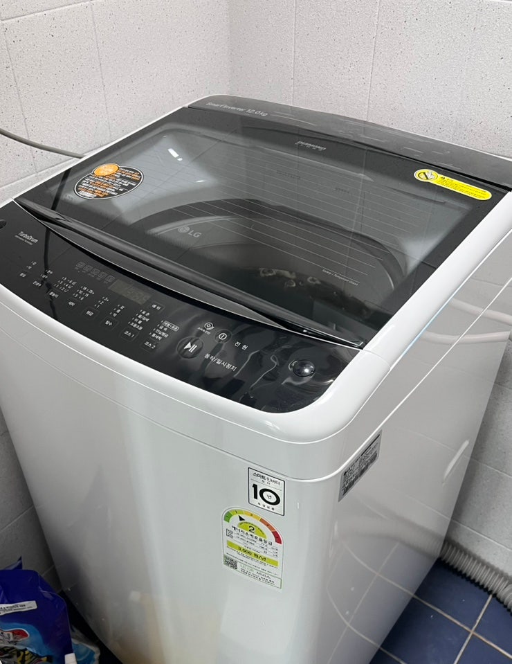 [내돈내산]LG 일반세탁기 TR12WL 통돌이 세탁기 후기 : 네이버 블로그