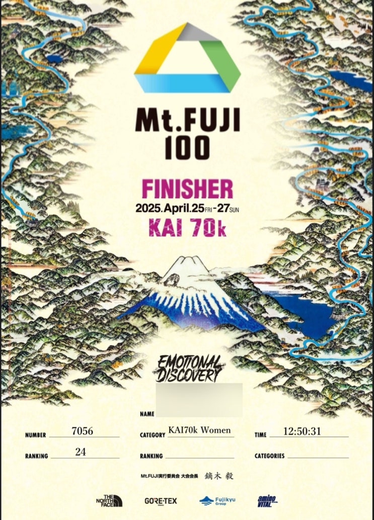 2025 Mt.FUJI KAI70k 완주 후기 : 네이버 블로그