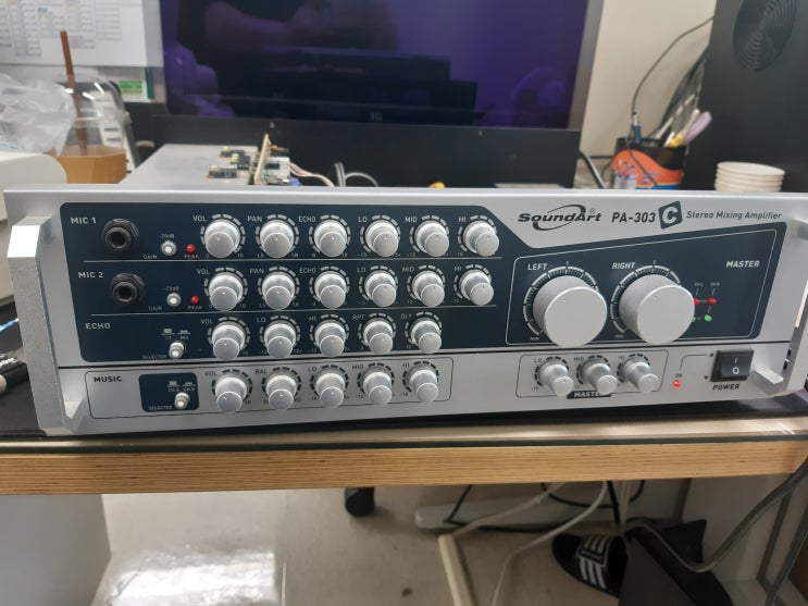 [SoundArt] PA-303C, 2채널 믹싱앰프 출력 150W+150W 수리사례 : 네이버 블로그