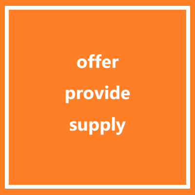 offer vs. provide vs. supply : 네이버 블로그