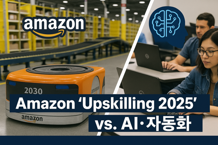 Amazon “Upskilling 2025” vs. AI·자동화발(發) 구조조정 : 네이버 블로그
