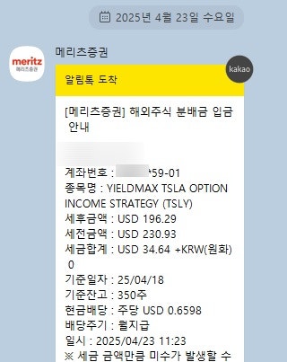 일드맥스 고배당etf tsly 테슬리 4월 배당금 입금 기록 최근 성과 비교 msty nvdy : 네이버 블로그