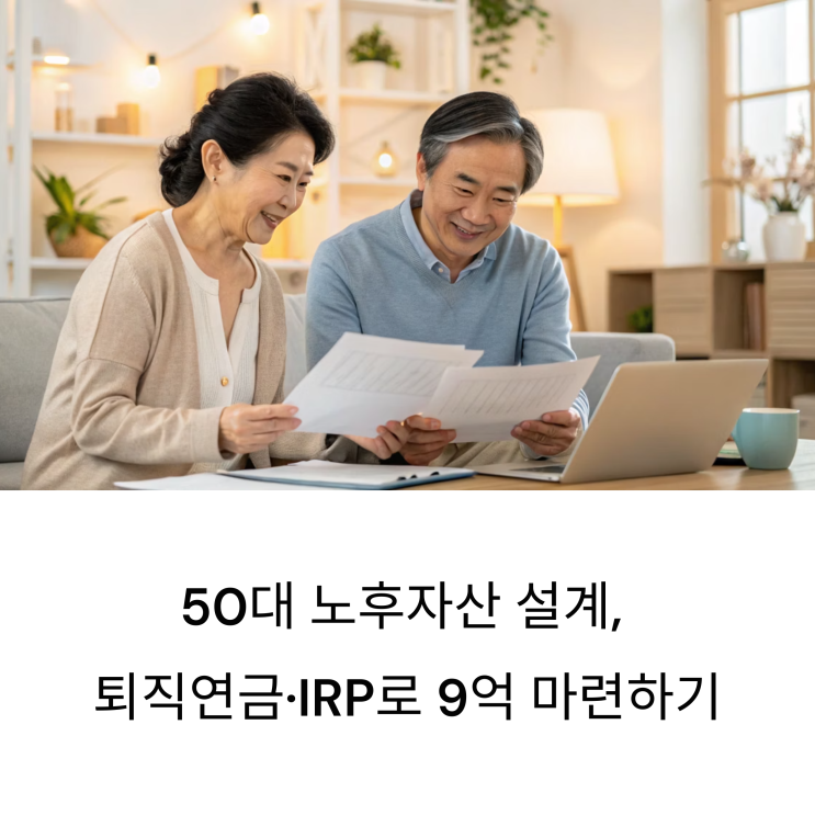 50대 노후자산 설계, 퇴직연금·IRP로 9억 마련하는 현실 전략 : 네이버 블로그