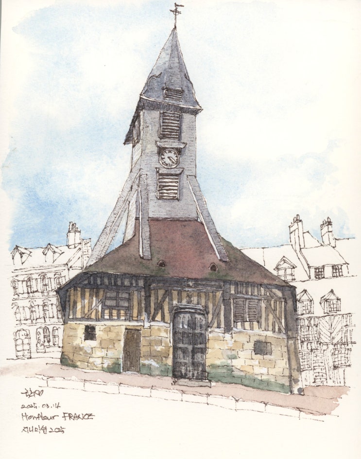 [drawing] Honfleur FRANCE : 네이버 블로그