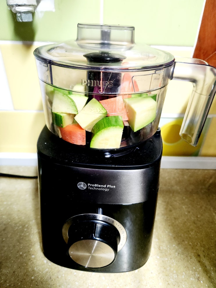 필립스 뉴프로파워 블렌더 HR3032 내돈내산 사용후기- 가정용 믹서기 추천, 필립스 믹서기 및 다지기 소음 및 활용팁 ...