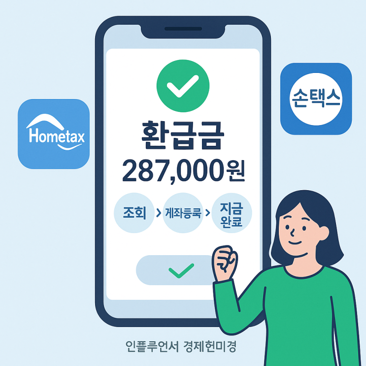 세금 돌려받는 법 국세청 환급금 홈택스 손택스 조회 및 계좌 등록 방법 네이버 블로그