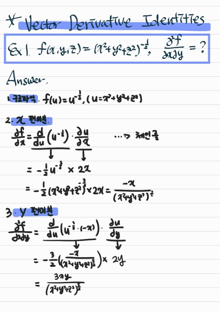 Vector Calculus for Engineers - 21. Vector Derivatives Identities : 네이버 블로그