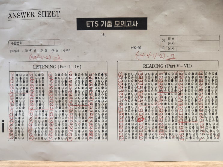 ETS 토익 단기공략 950+ 모의고사 리뷰 및 난이도 평가(4월27일 960점) : 네이버 블로그