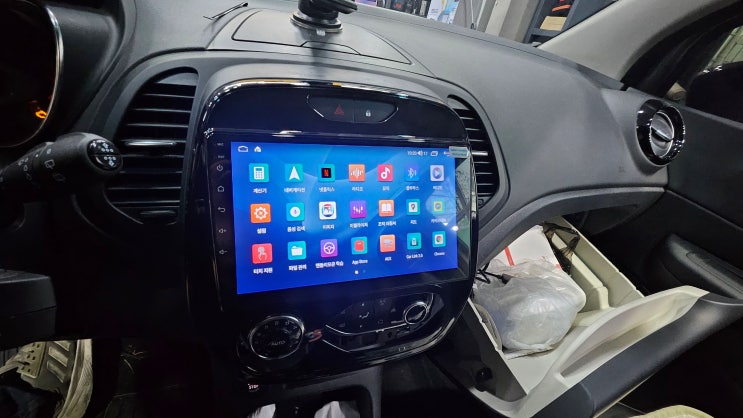 부산안드로이드올인원 QM3 후기형 차량 T2C태블릿 순정 내비 고장으로 9인치 안드로이드매립작업 : 네이버 블로그