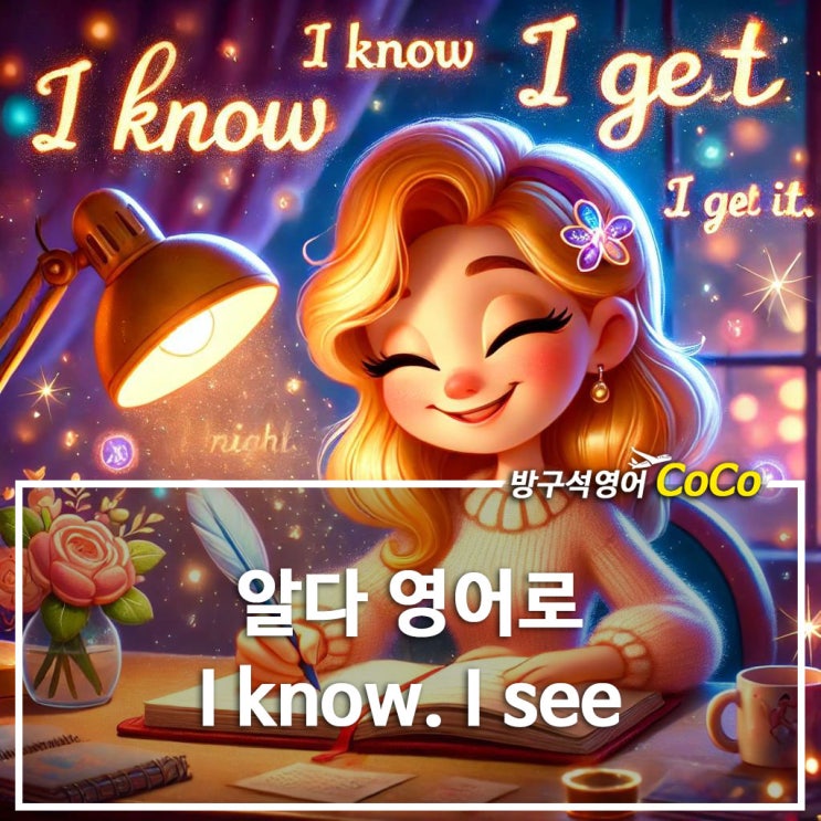 알다 영어로 I know, I see 표현 정리 : 네이버 블로그