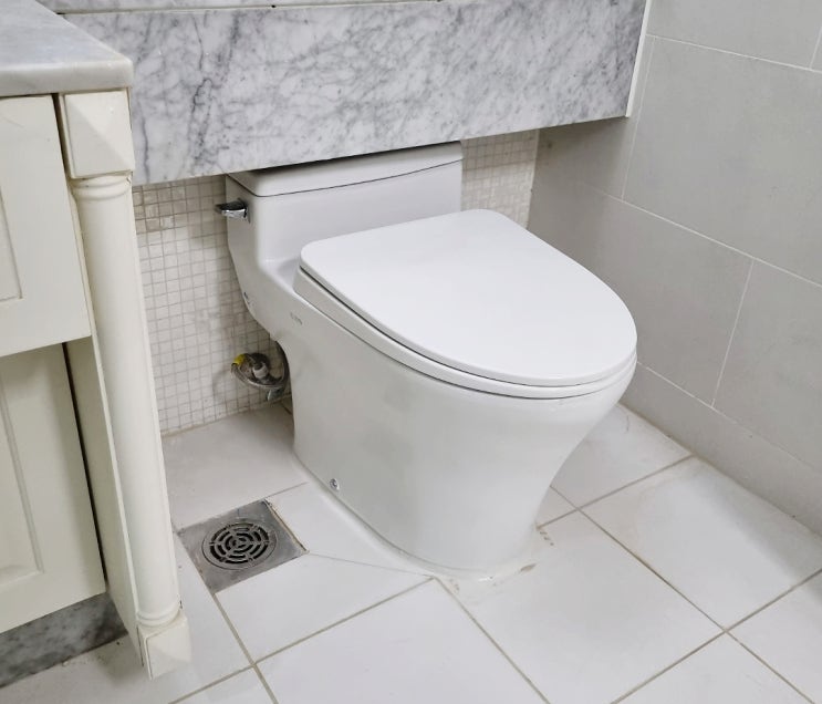 은평구 변기교체 - 젠다이 높이로 인한 로우탱크 원피스 CC214 설치 사례 : 네이버 블로그