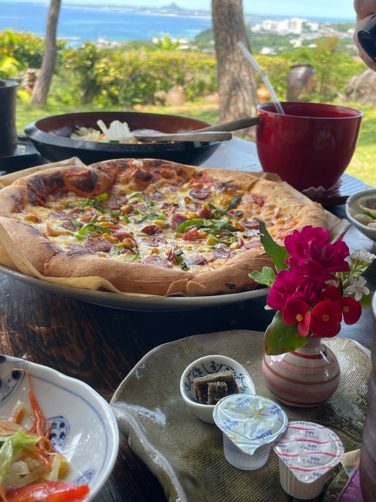 일본 오키나와 북부 View 맛집 카진호 피자 : 네이버 블로그