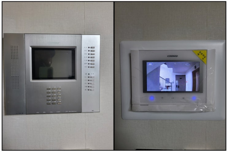 노원구 월계로45길 21 롯데캐슬루나아파트 인터폰 교체 코맥스 CAV-77MG : 네이버 블로그