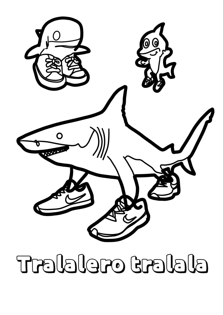 [색칠공부] 이탈리아브레인롯 "트랄라레로 트랄랄라" 색칠공부Free Printable : 네이버 블로그