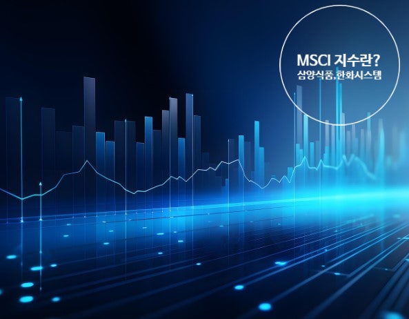 삼약식품, 한화시스템 MSCI 지수 편입, MSCI 완벽 정리 : 네이버 블로그