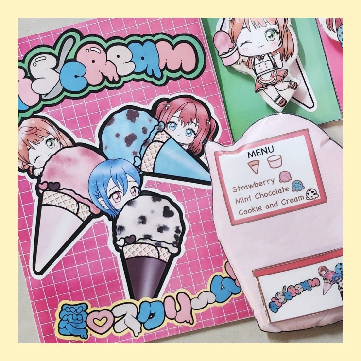 [무료도안Free printable] AiScReam Blindbag (+Icecream Squishy Book) 아이스크림 ...