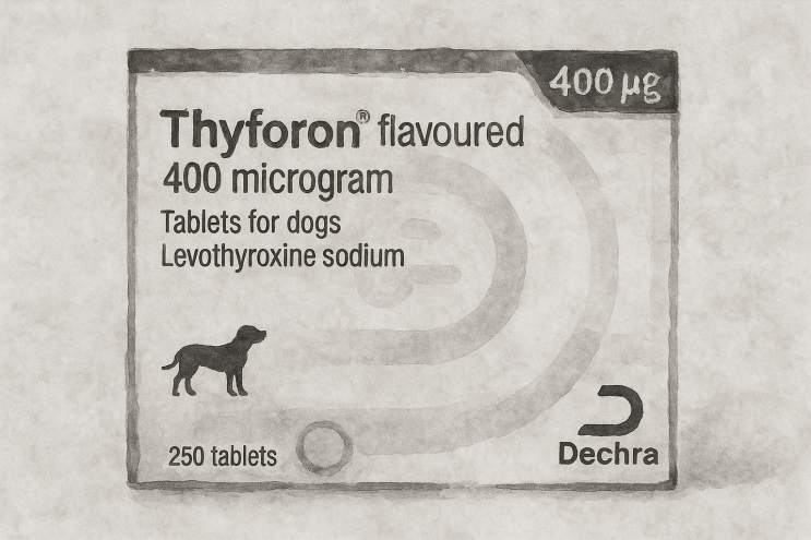 싸이포론정 400mcg, 개 갑상선 기능 저하증 치료제 레보티록신 thyforon : 네이버 블로그