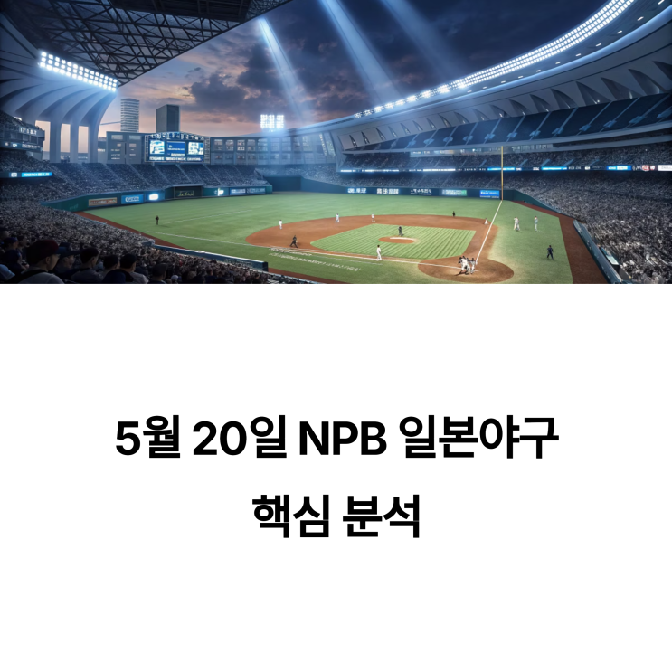 5월21일 NPB 일본야구 핵심 투수전 분석과 팀별 흐름 : 네이버 블로그