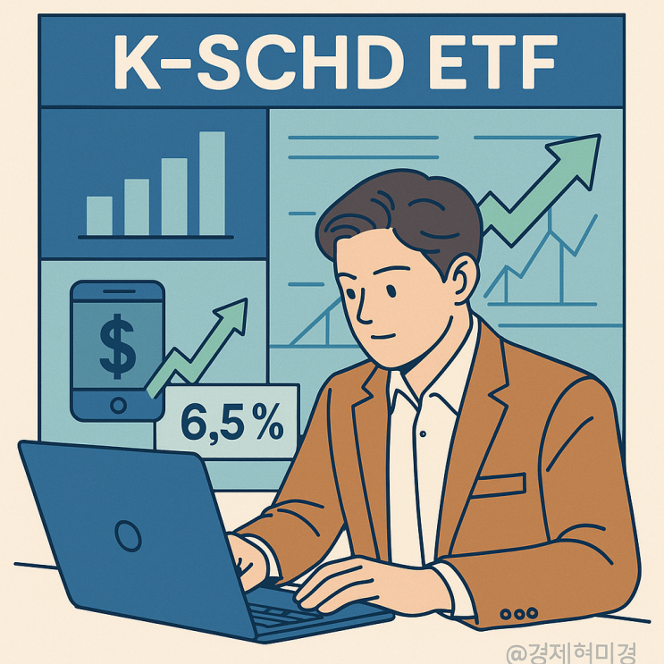 K-SCHD, TIGER 코리아배당다우존스 ETF 월 예상 수령액 계산 비교 : 네이버 블로그