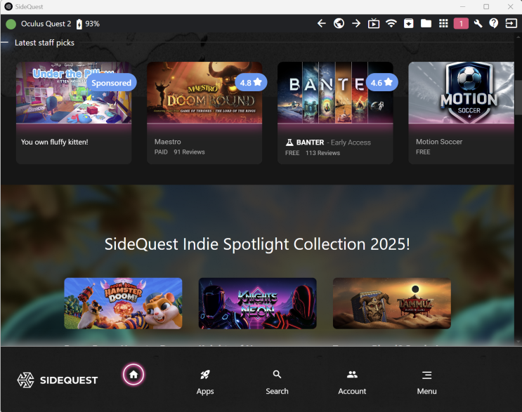 사이드퀘스트(SideQuest)로 apk 파일 메타 퀘스트에 넣기 : 네이버 블로그