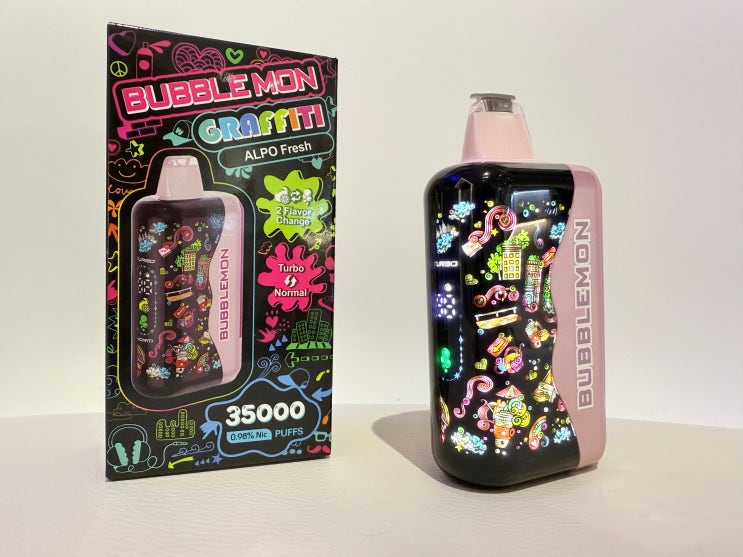 버블몬 그래피티 35000PUFFS 알포 일회용 대용량 전담 대전 전자담배 BUBBLEMON GRAFFITIALPO Fresh ...