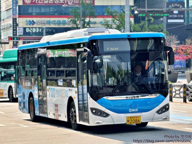 경기 부천 소신여객 700번 2086호 HIGER HYPERS HP PEV 24 : 네이버 블로그