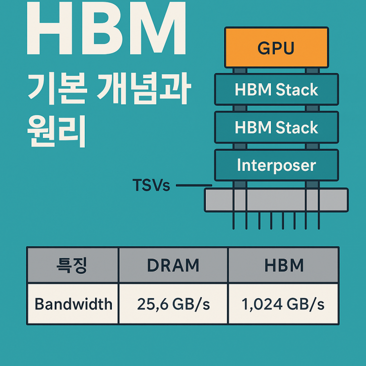 HBM(High Bandwidth Memory)의 기본 개념과 원리 : 네이버 블로그