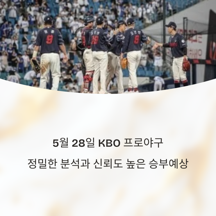5월 28일 KBO 프로야구 정밀한 분석 : 네이버 블로그