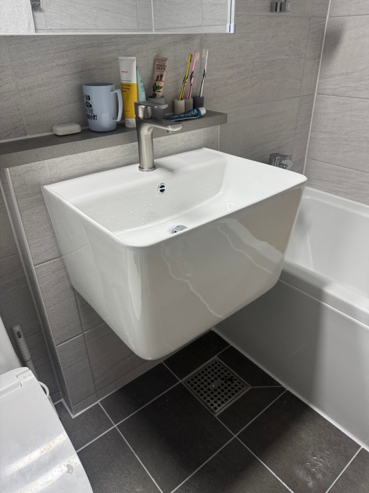 부산 세면대 교체 부산 진구 부암동 백양산서희스타힐스 대림바스 세면대 CL371,대림바스 세면수전 L2310SN 교체 : 네이버 블로그