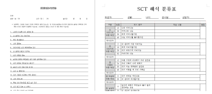 B-06. SCT 검사 (문장완성검사) : 네이버 블로그