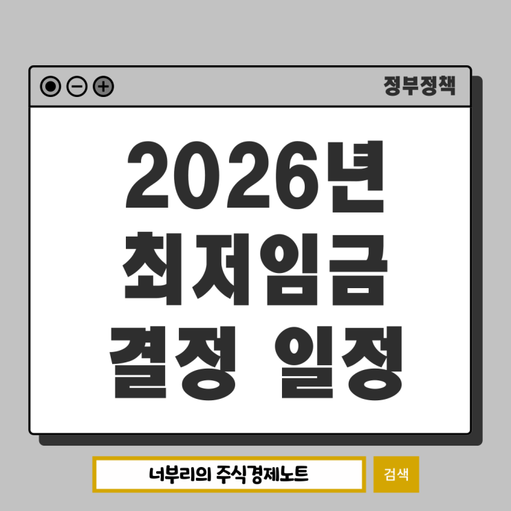 2025년 최저임금 및 2026년 최저시급 결정, 최저임금위 전원회의 일정 : 네이버 블로그