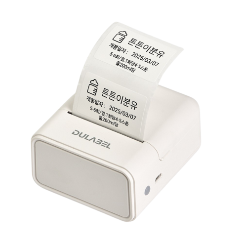 DULABEL 두라벨 네임 스티커 라벨프린터 휴대용, (L1S_Pro_화이트) 사용 후기 : 네이버 블로그