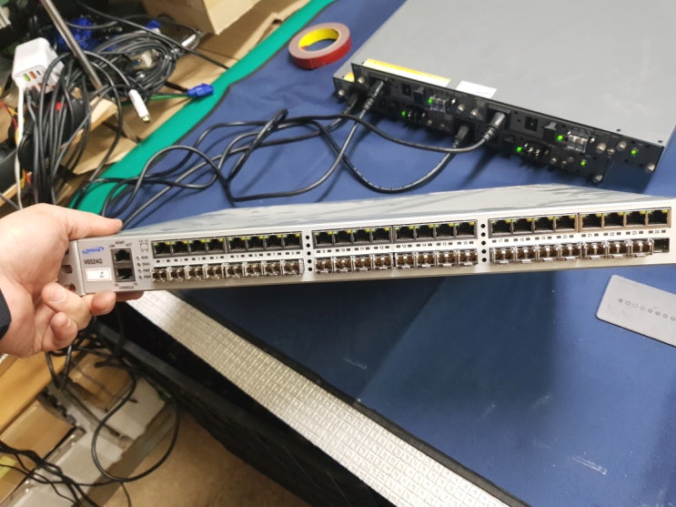 다산네트웍스 SWITCH V6524G DASAN 스위칭허브 DAP-30755 POWER 수리 (딸깍 소리 나면서 동작이 안되는 ...